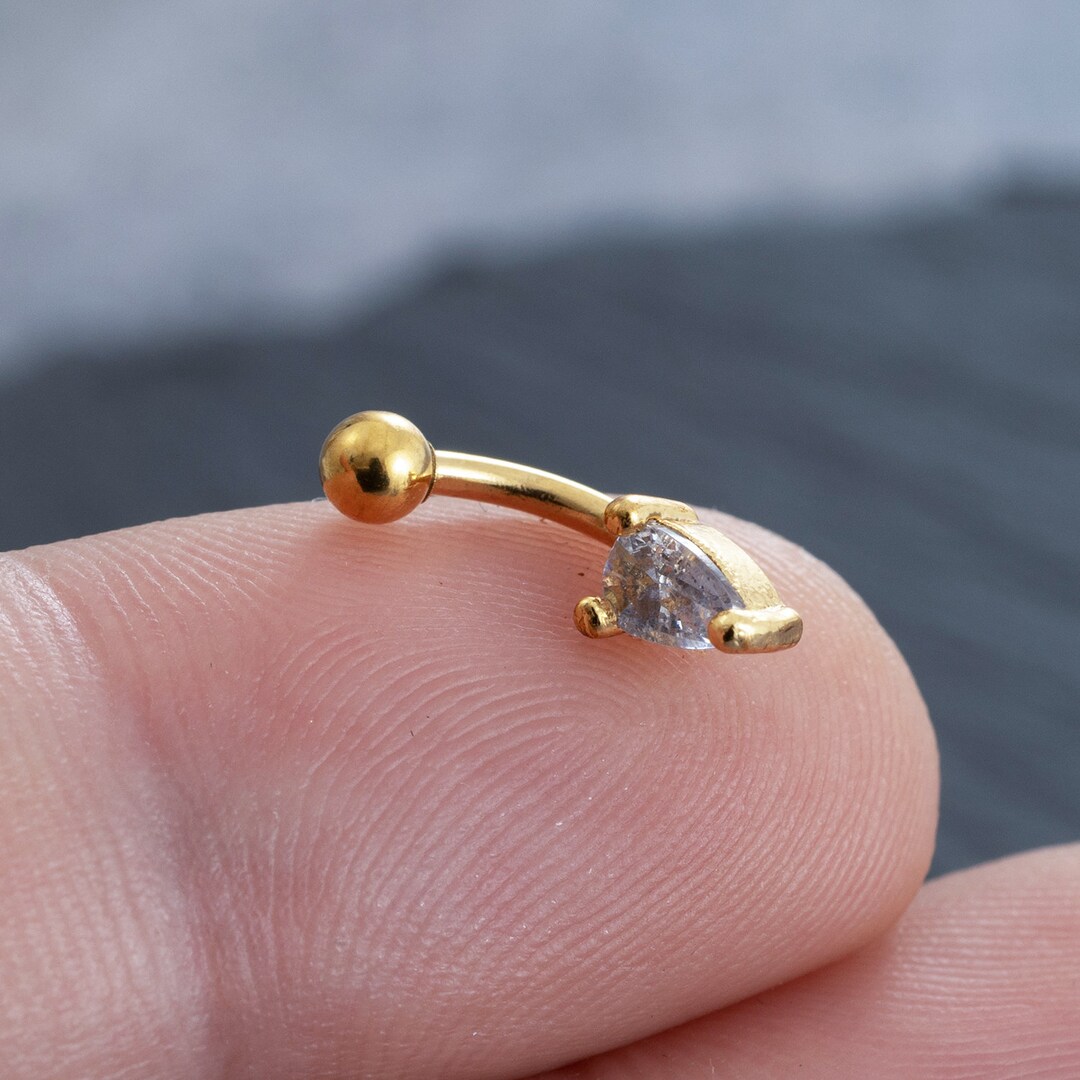 16g Water Droplet Style Eyebrow, Eyebrow Ring, Rook Barbell, Rook ...