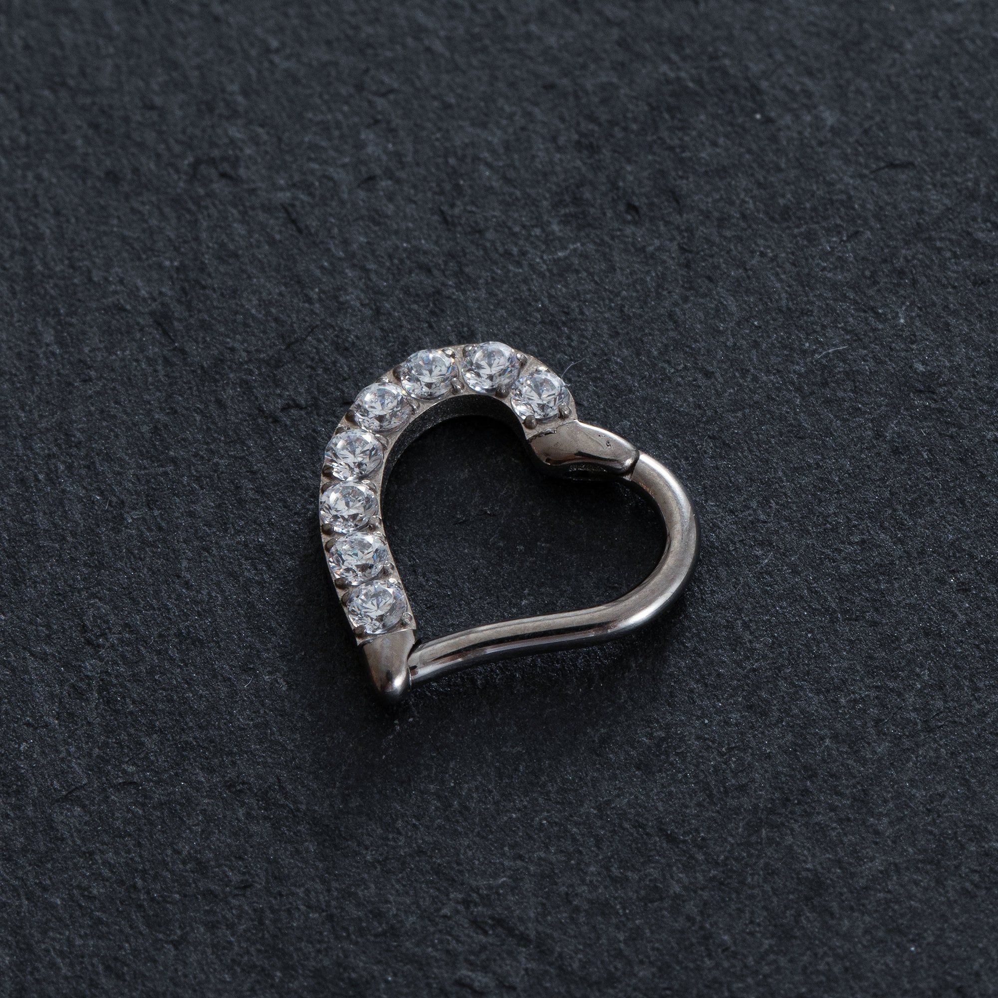16g Implant Grade Titanium Heart Shaped Nose Ring Daith - Etsy