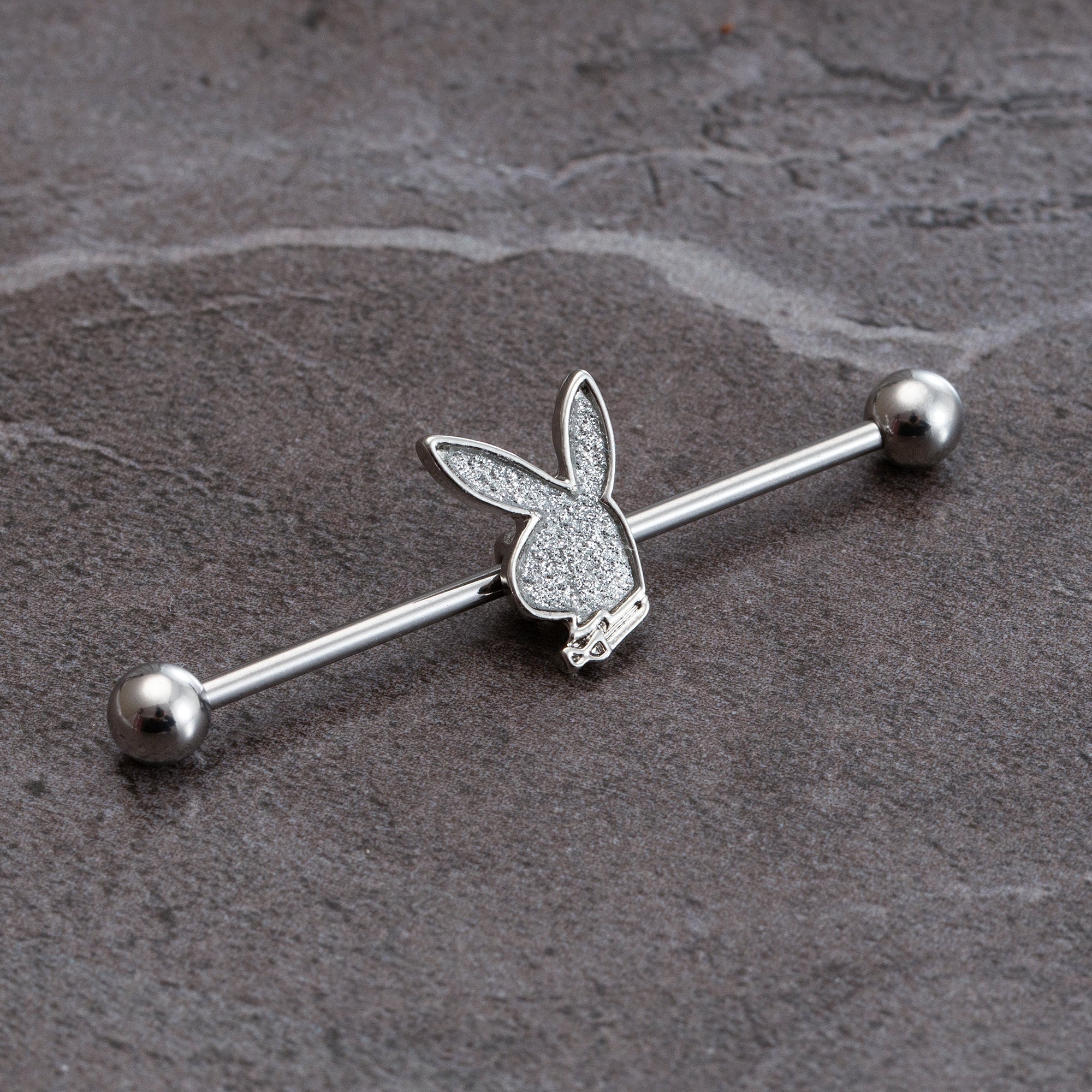 14G 316L Surgical Steel Rabbit Industrial Barbell,ear Piercing ...