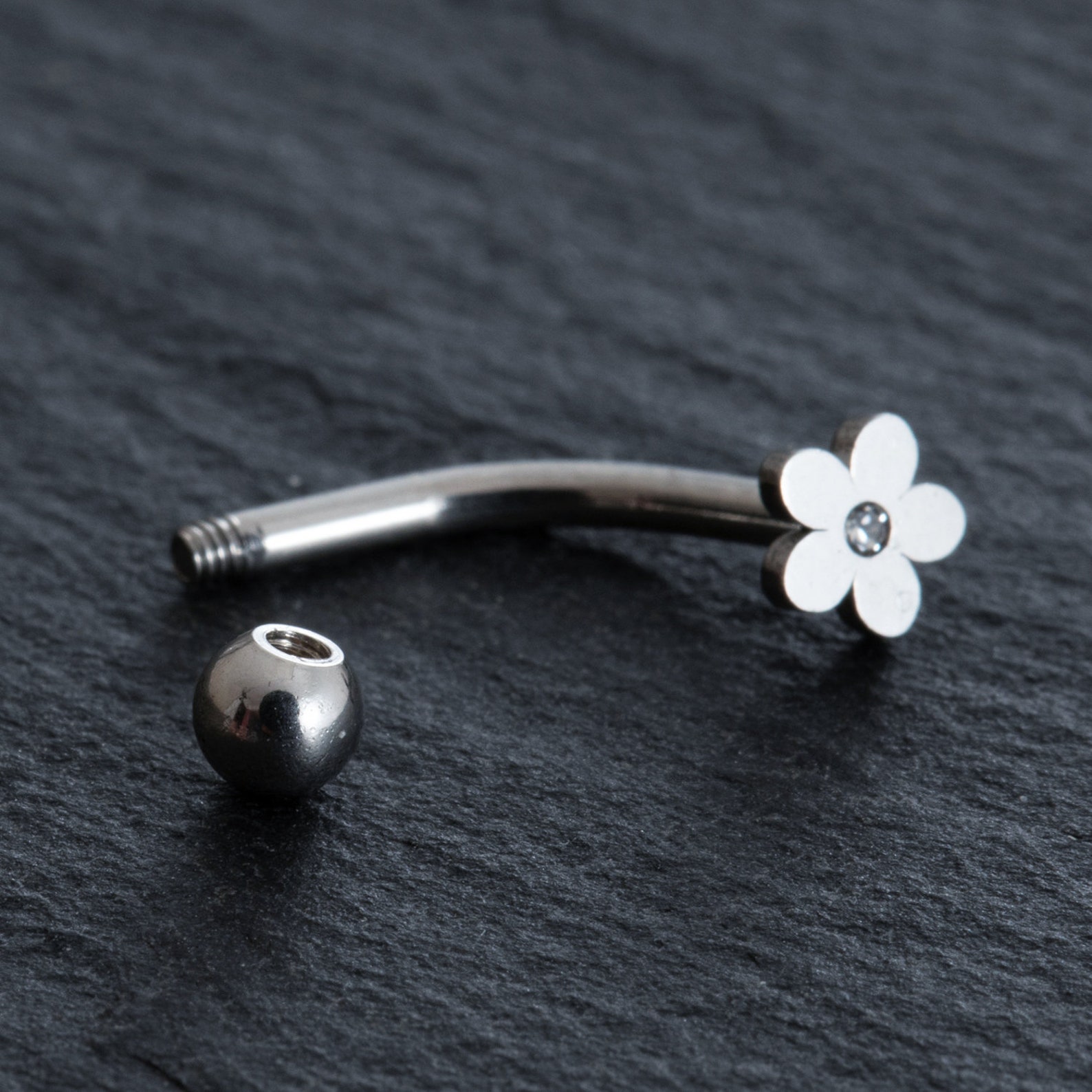 16g Flower Eyebrow, Eyebrow Ring, Rook Barbell, Body Piercing Jewelry ...