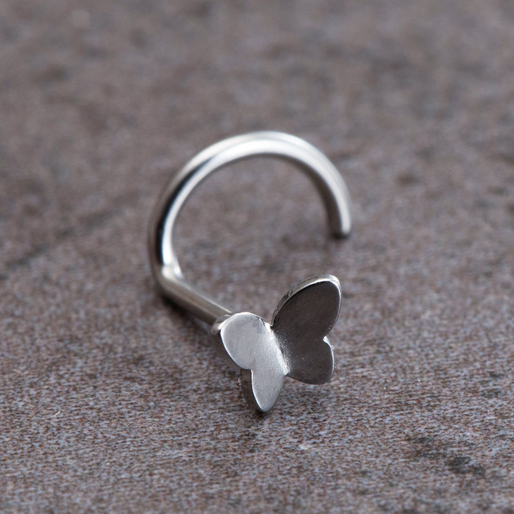 Butterfly Nose Ring. Nose Jewelry,nose Piercing,nose Stud Ring,nose ...