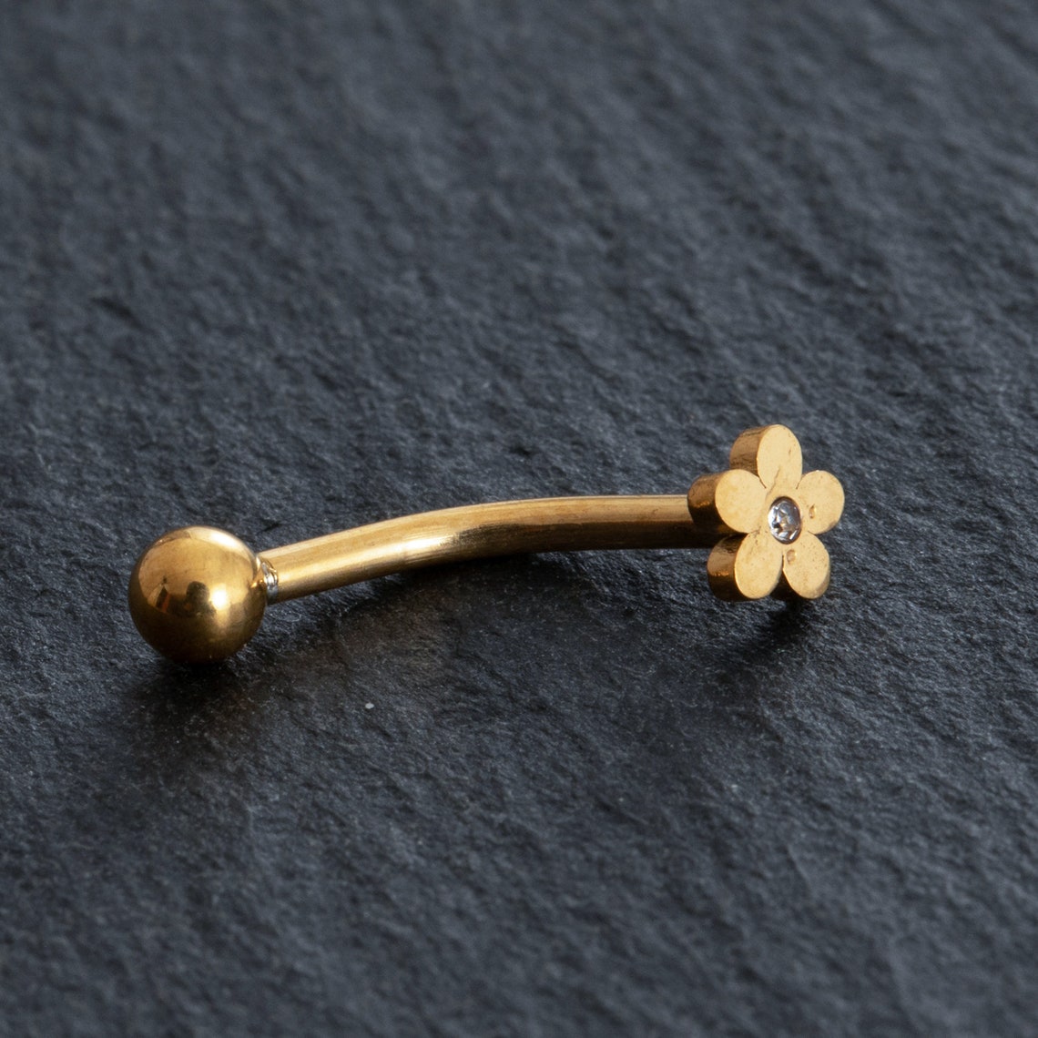 16g Flower Eyebrow, Eyebrow Ring, Rook Barbell, Body Piercing Jewelry ...