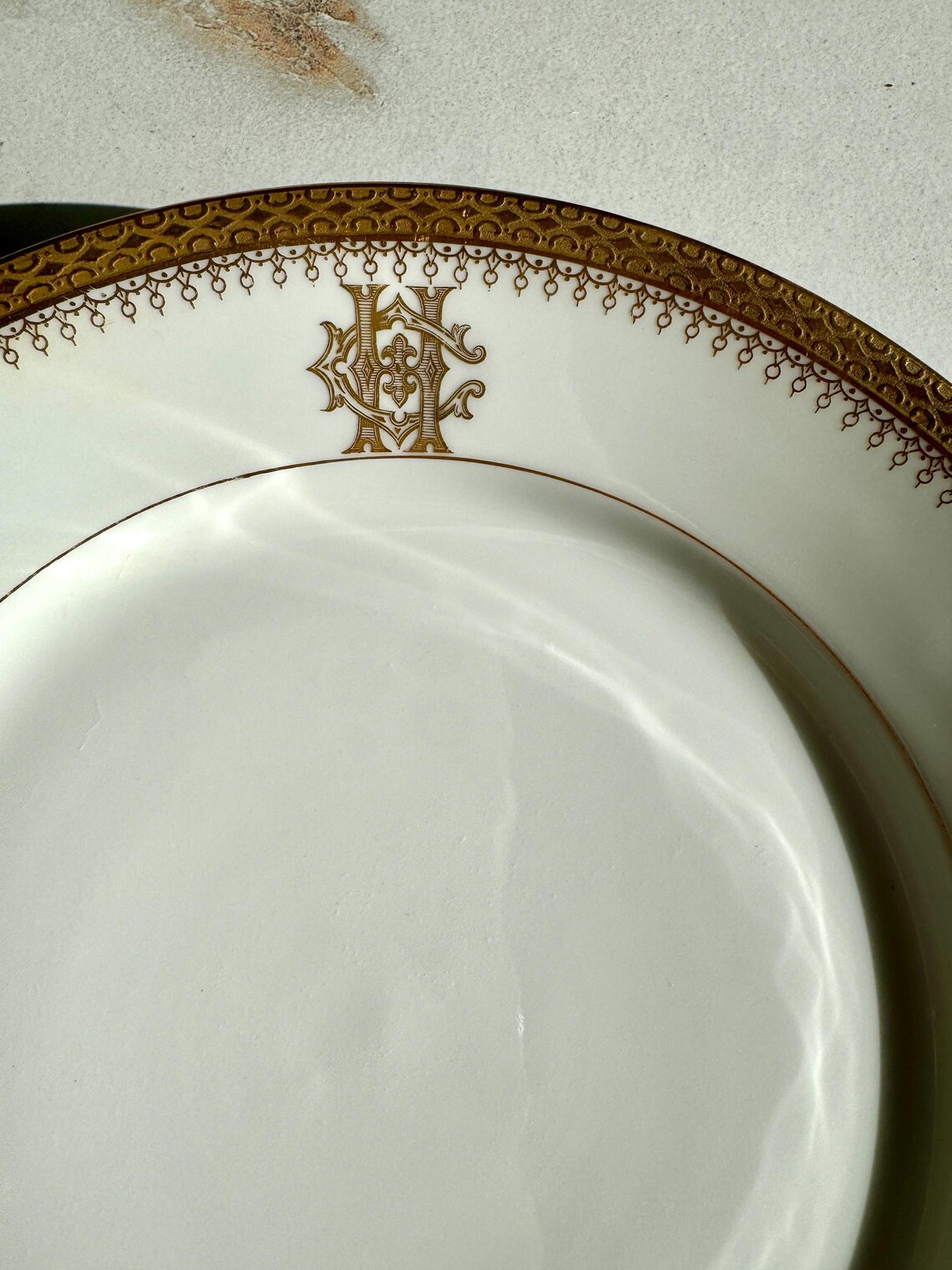 Vintage | G.R. Limoges France China Dinner Plates Gold Gilt Edge ...