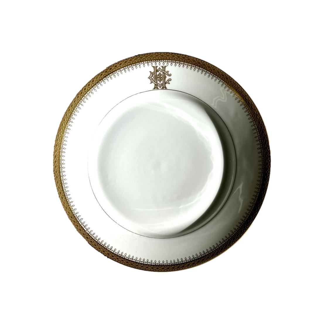 Vintage | G.R. Limoges France China Dinner Plates Gold Gilt Edge ...