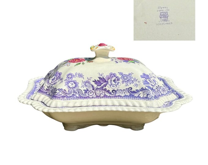 Vintage | Spode Copeland Mayflower China Purple 2/8772 Covered ...