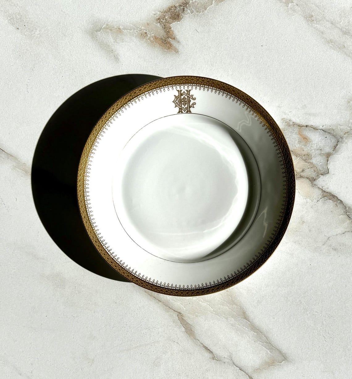 Vintage | G.R. Limoges France China Dinner Plates Gold Gilt Edge ...