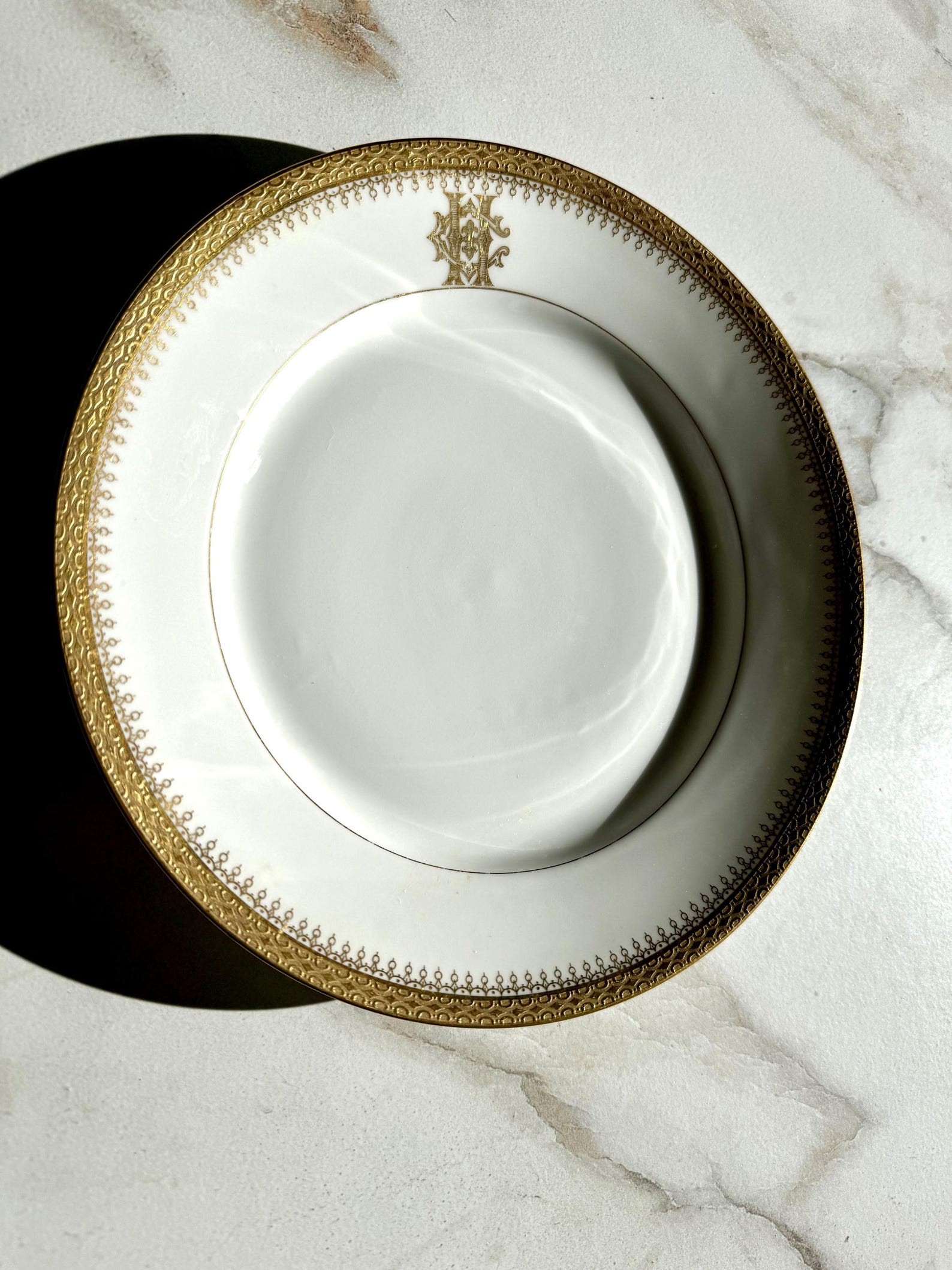 Vintage | G.R. Limoges France China Dinner Plates Gold Gilt Edge ...