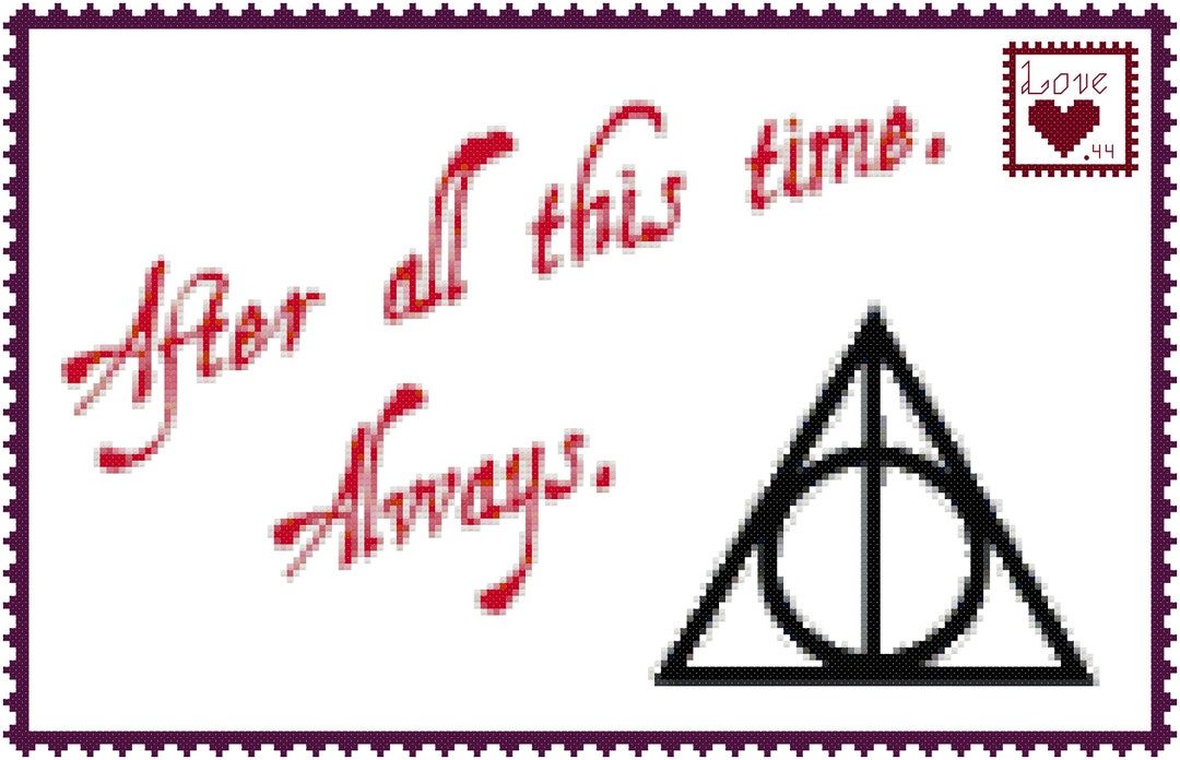 Harry Potter Quote Cross-stitch – Dumbledore’s Handwriting Postcard ...