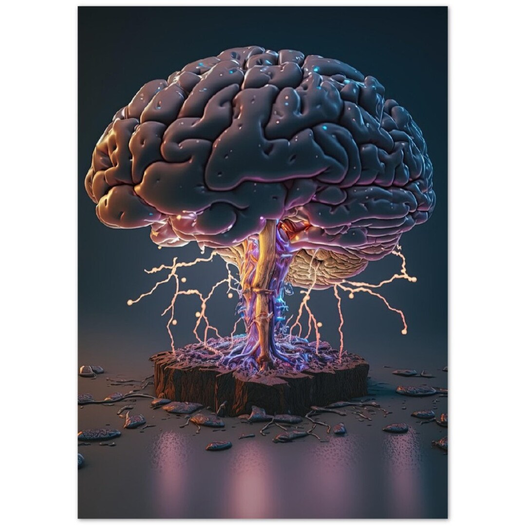 The Human Brain System Product Anatomy Nerve - Etsy