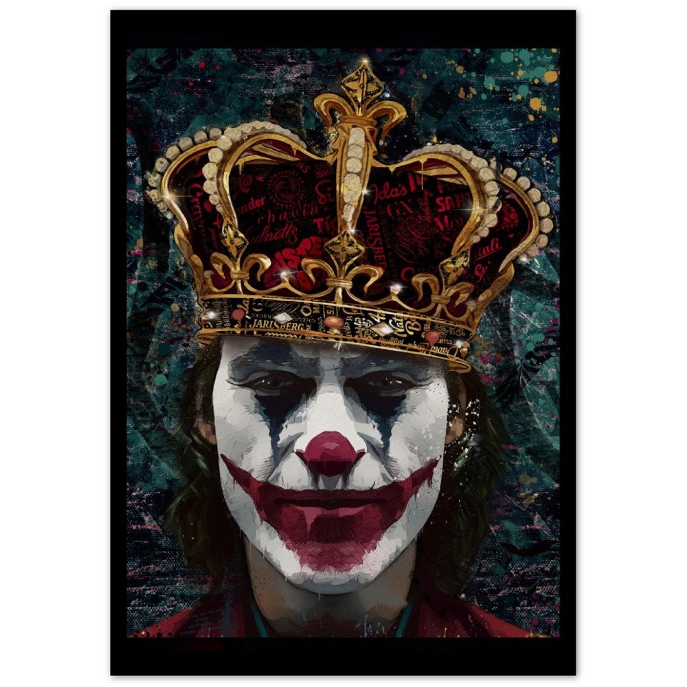 KING JOKER ART Joker Wall Murals Pop Artwork Printed on - Etsy