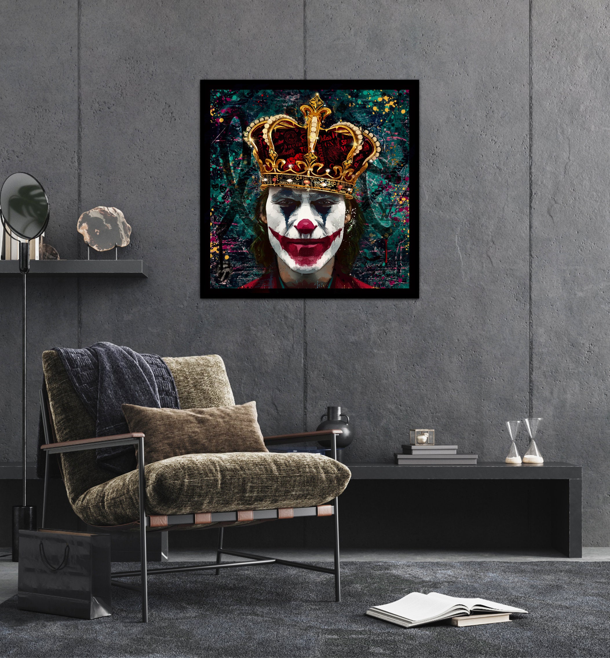 KING JOKER ART Joker Wall Murals Pop Artwork Printed on - Etsy