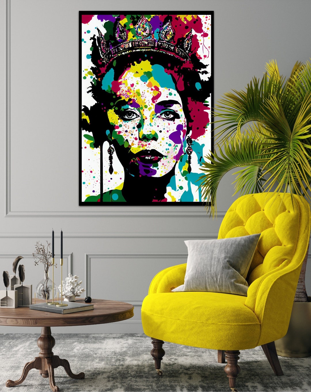 Queen Elisabeth Poster Color Pop Art Queen Premium Posters Made of ...