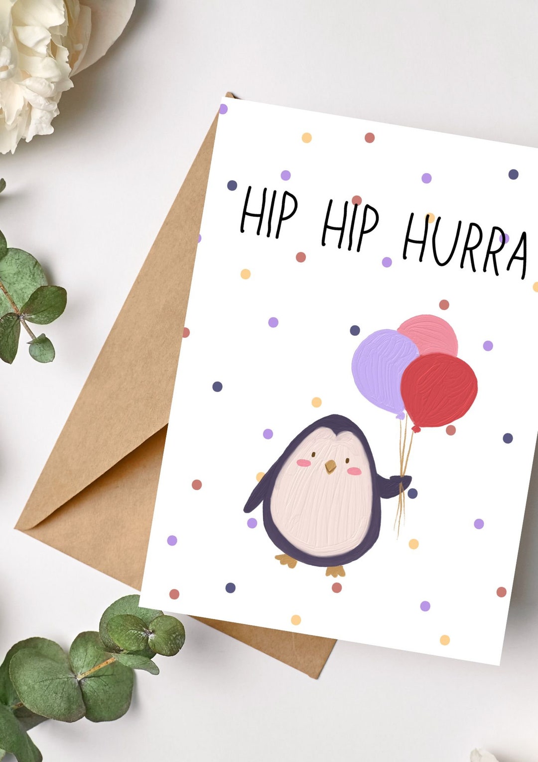 Congratulations Card Hip Hip Hurray Birthday - Etsy