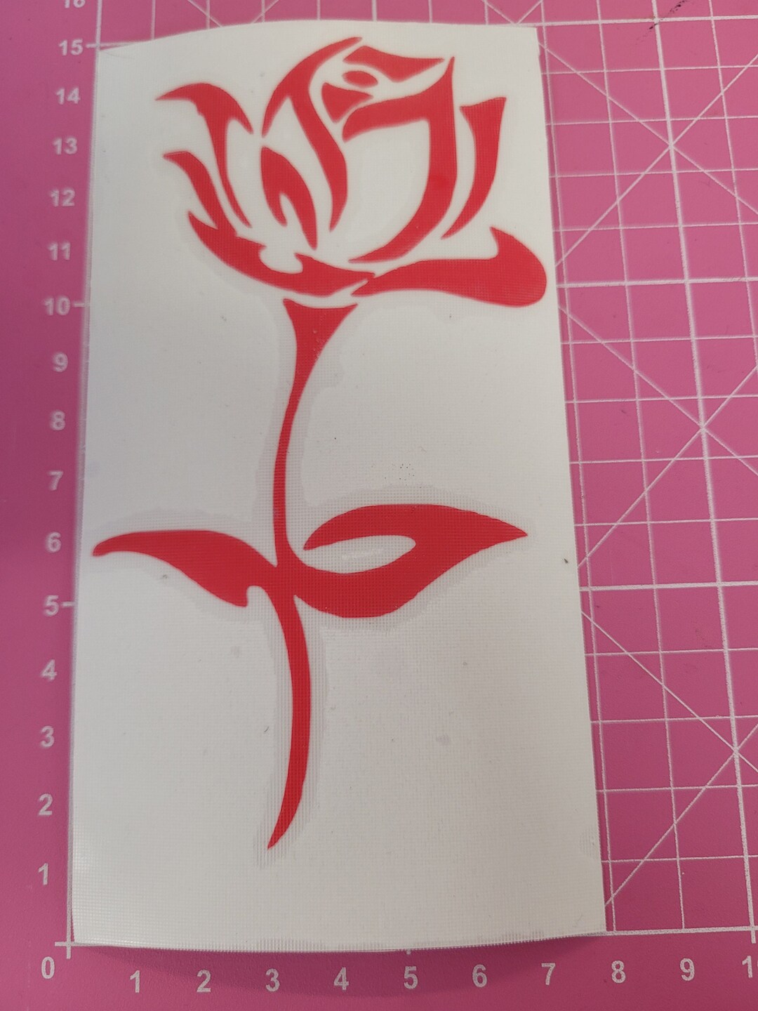 Red Rose Decal Sticker - Etsy
