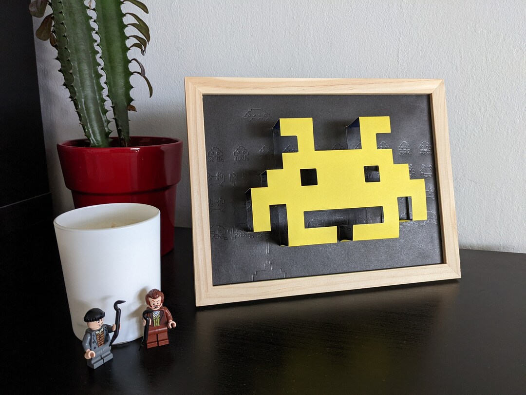 Tableau Space Invaders, Space Invaders Poster, Street Art Painting ...