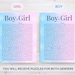 Boy or Girl Gender Reveal Maze Game, Printable Labyrinth Game, Gender ...