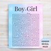 Boy or Girl Gender Reveal Maze Game, Printable Labyrinth Game, Gender ...