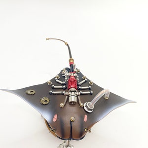 Steampunk Mechanical Ray Fish Statue 3D Handmade Sculpture Creative ...