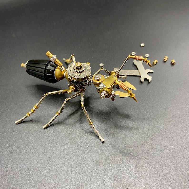 Steampunk Mechanical Mecha Insect Ant Metal Bug Sculpture Handmade ...