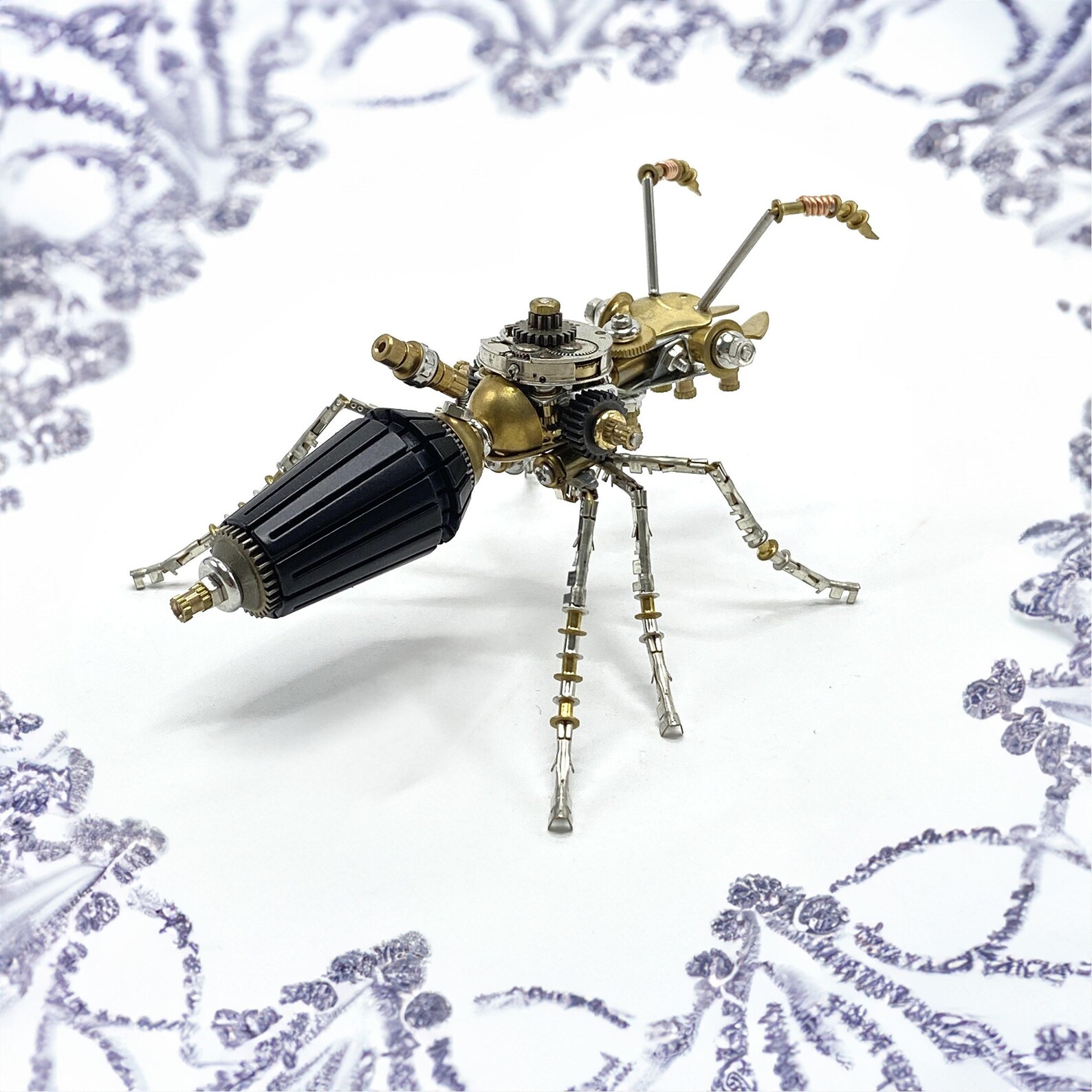 Steampunk Mechanical Mecha Insect Ant Metal Bug Sculpture Handmade ...