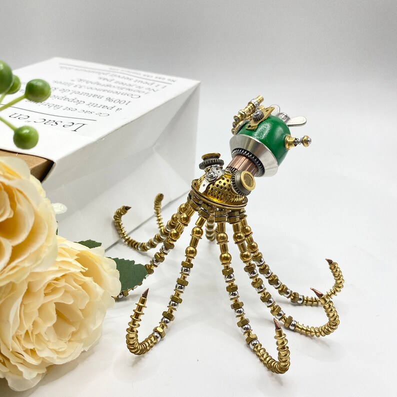 Steampunk Mechanical Octopuses Metal Handmade Creative Crafts - Etsy