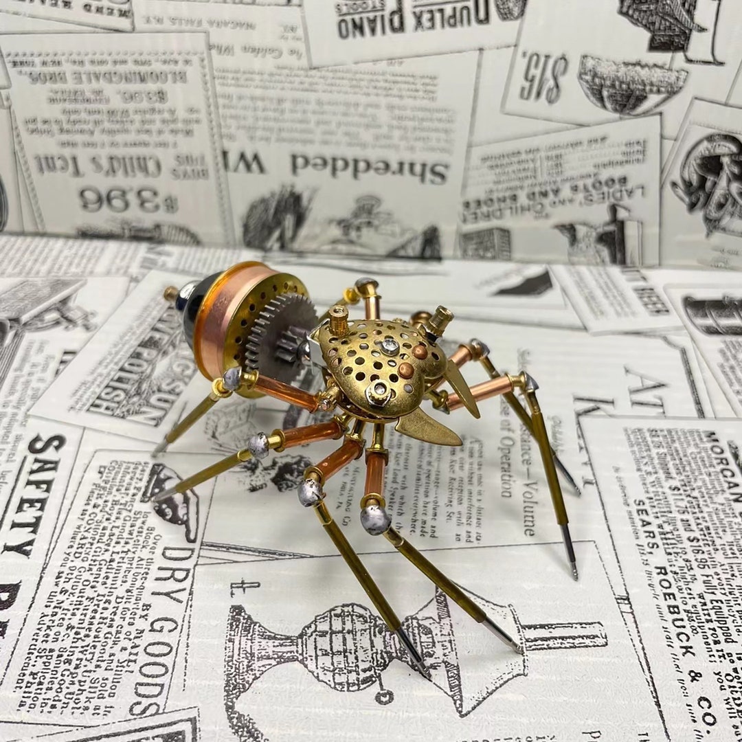Steampunk Spider Charmp Metal Insect Oon Metal Spider Mechanical Spider ...