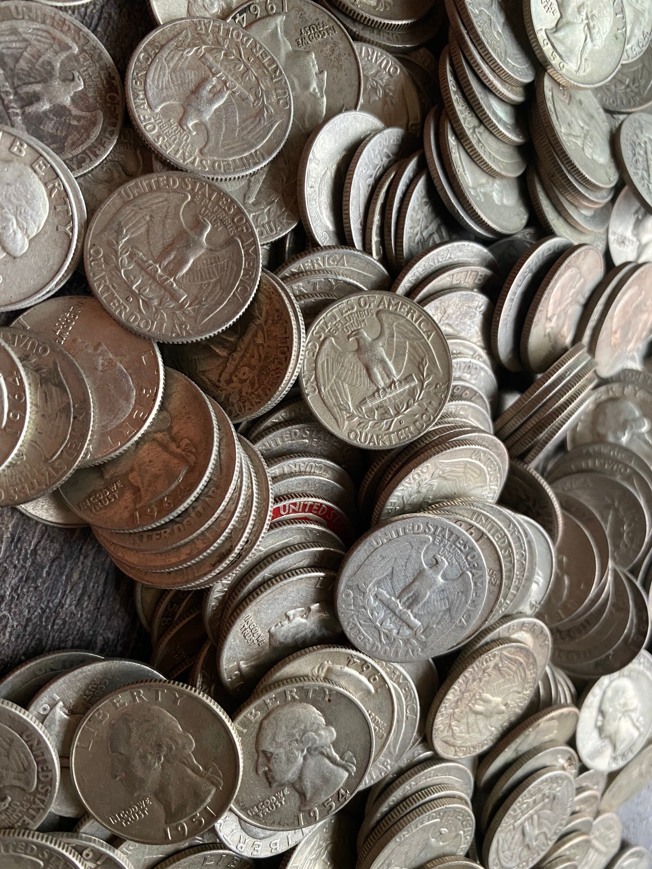 4 Random 1932-1964 Washington Silver Quarters - Etsy