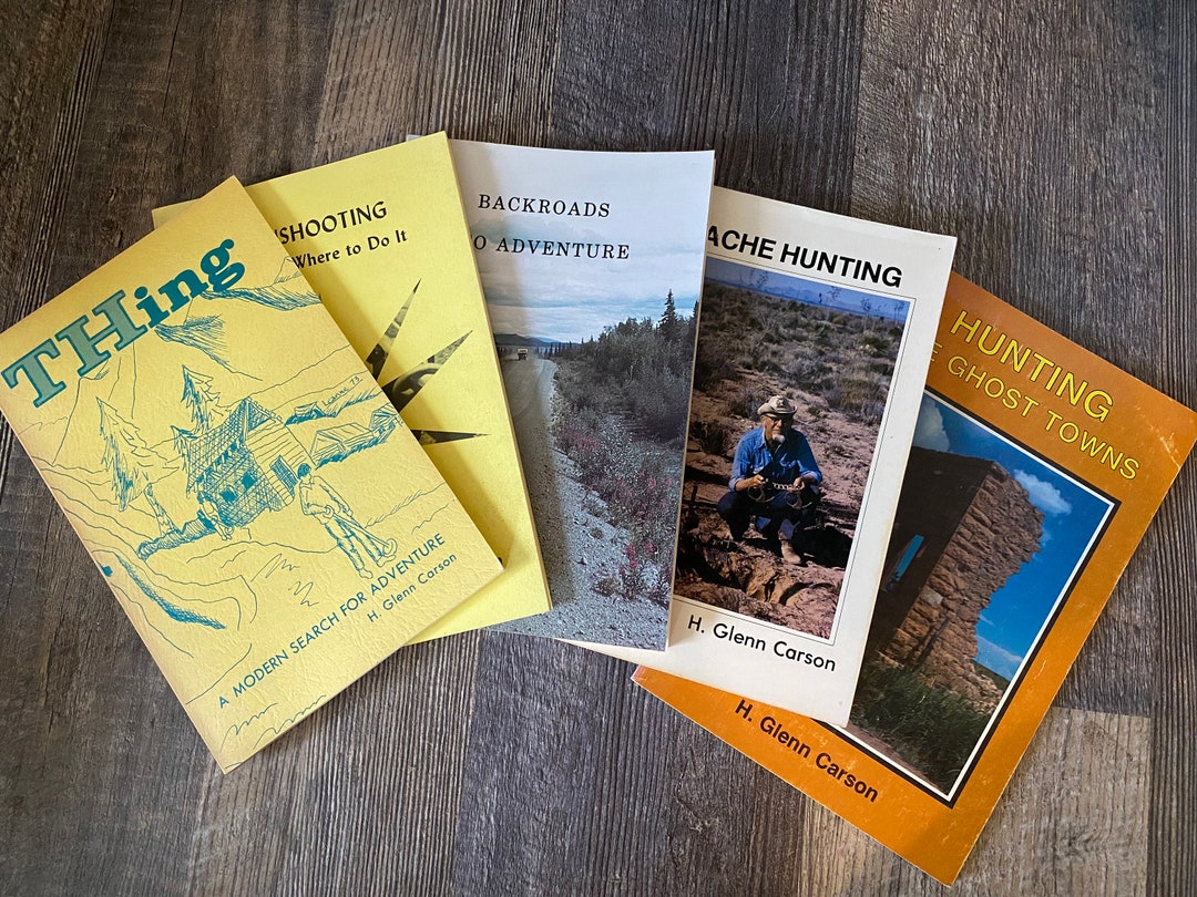 Lot of 5 Treasure Hunting Books by H. Glenn Carson - Etsy