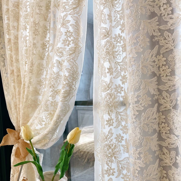 Lace Curtain - Etsy