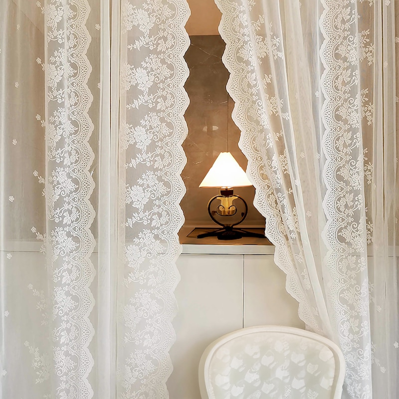 Lace Curtains - Etsy