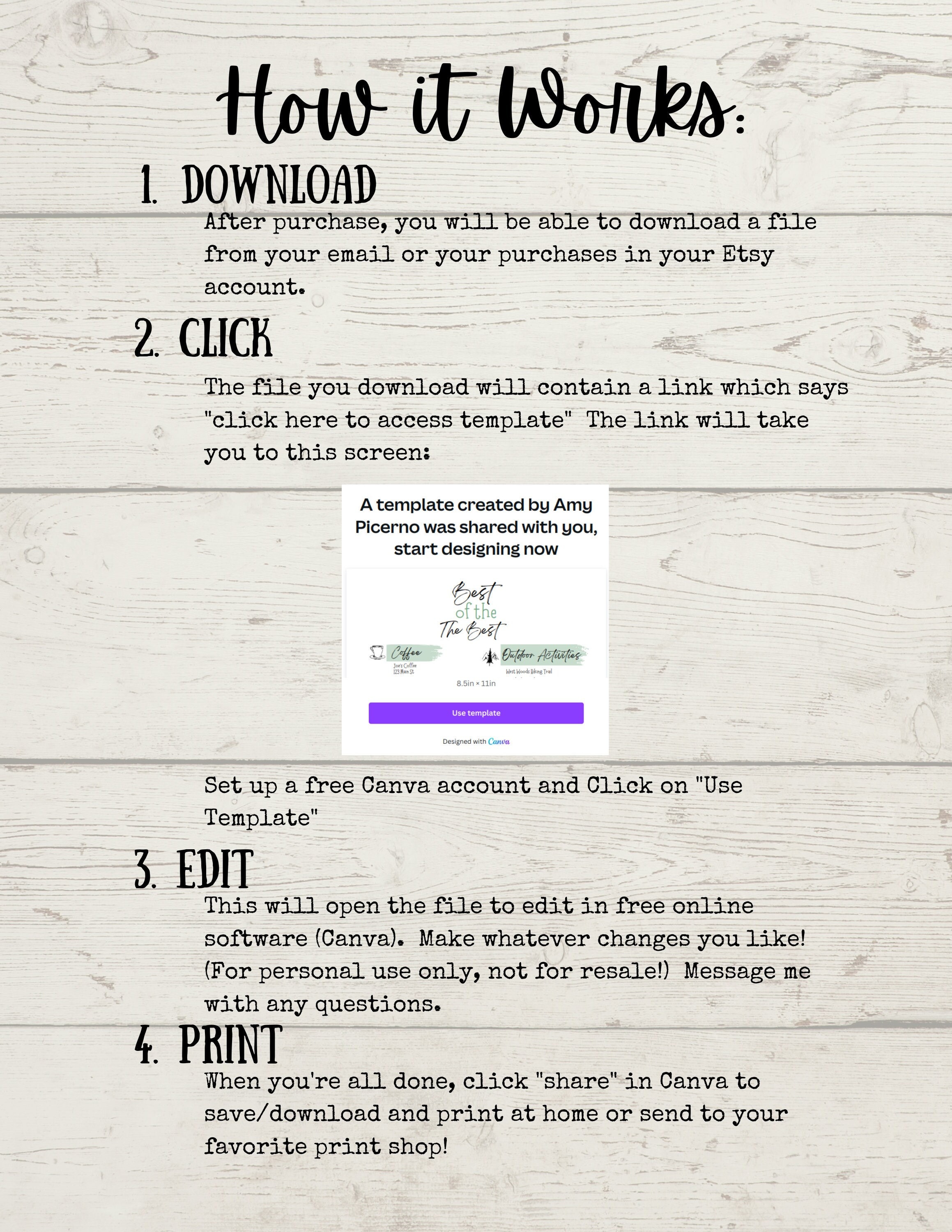 Airbnb Local Recommendations Sign for Hosts, Editable Template for ...