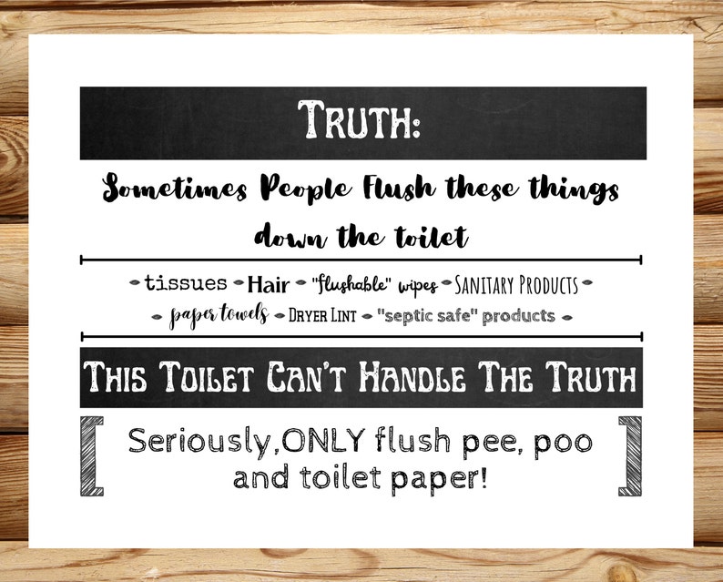 Funny Printable Do Not Flush Toilet Sign For Bathroom W Sensitive Plumbing Or Septic Flush