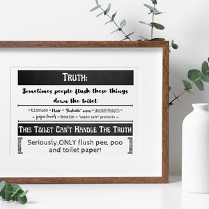 Funny Printable Do Not Flush Toilet Sign for Bathroom W/ Sensitive ...