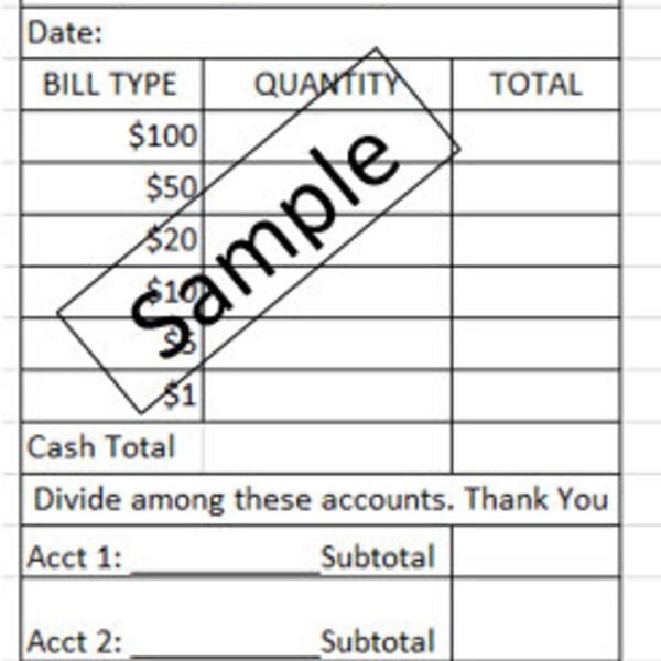 Bank Deposit Tracker - Etsy