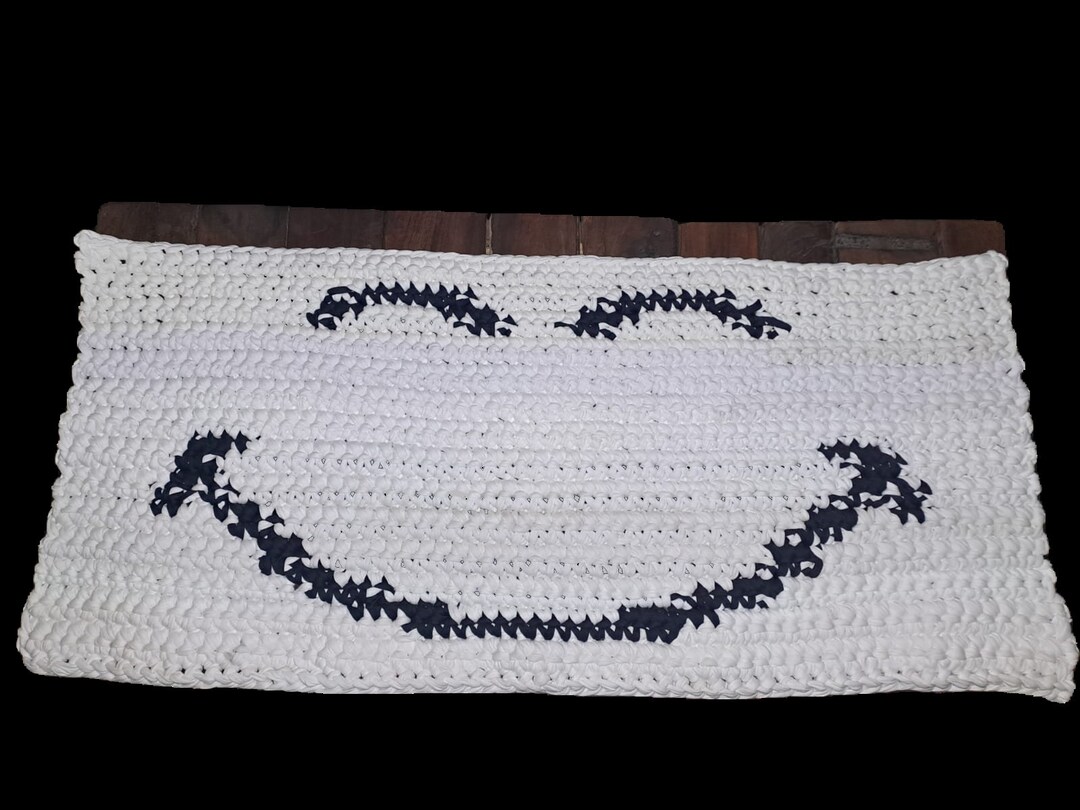 Smiley Face Bathroom Mat - Etsy