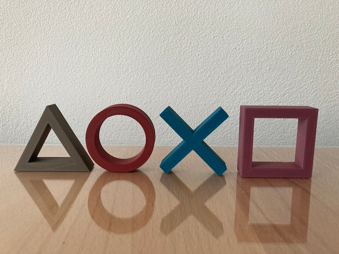 Let's play Geometry Standee Triangle, Square, X and Circle - Etsy