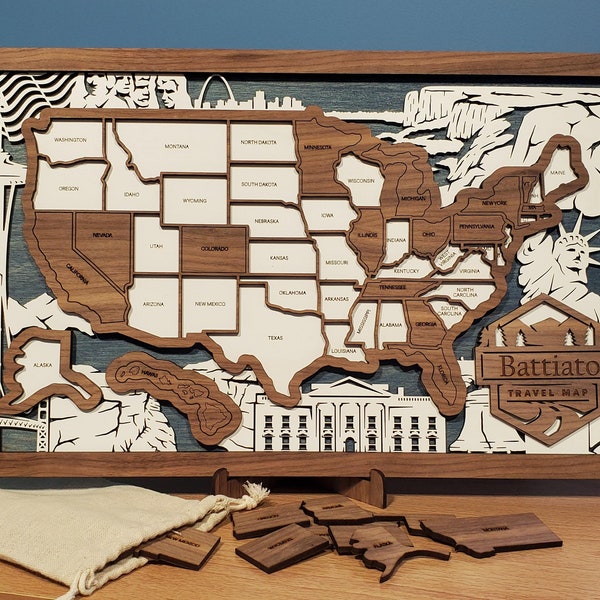 Custom Road Trip Map - Etsy