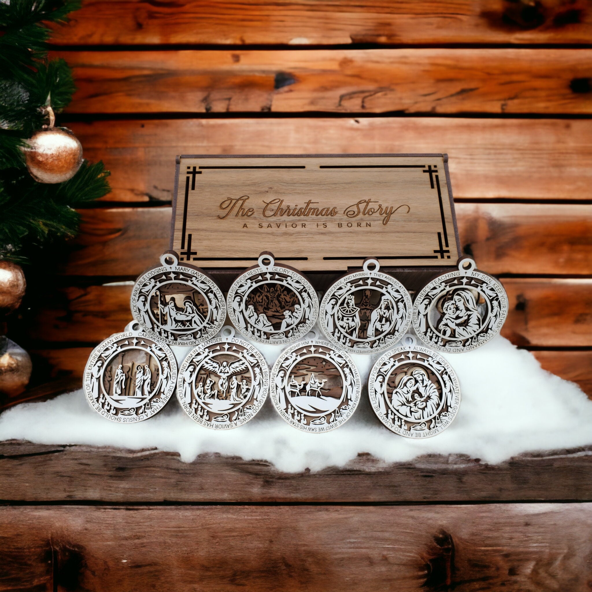 Story of Christmas Ornament Set Bible Christmas Ornaments - Etsy