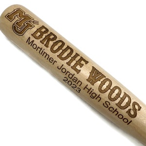 Personalized Wooden Engraved Full Size Baseball Bat - Etsy