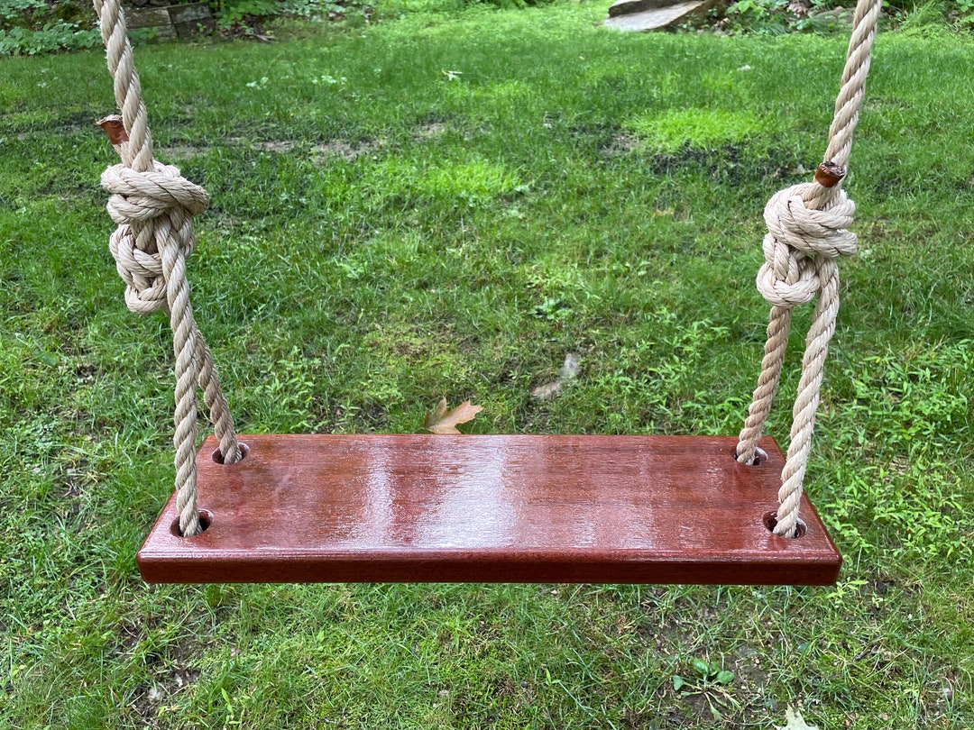 PRIVATE LISTING handmade Mahogany Wood Swing Base - Etsy