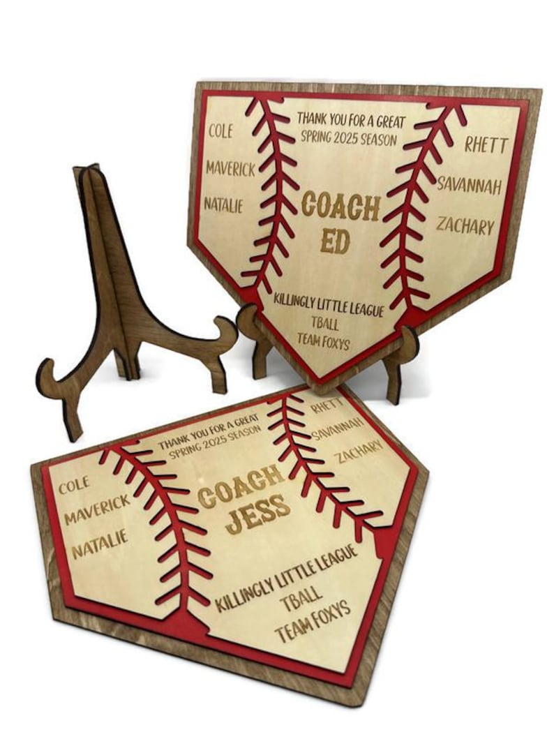 Personalized Engraved Baseball Home Plate Shaped Coach Gift - Etsy