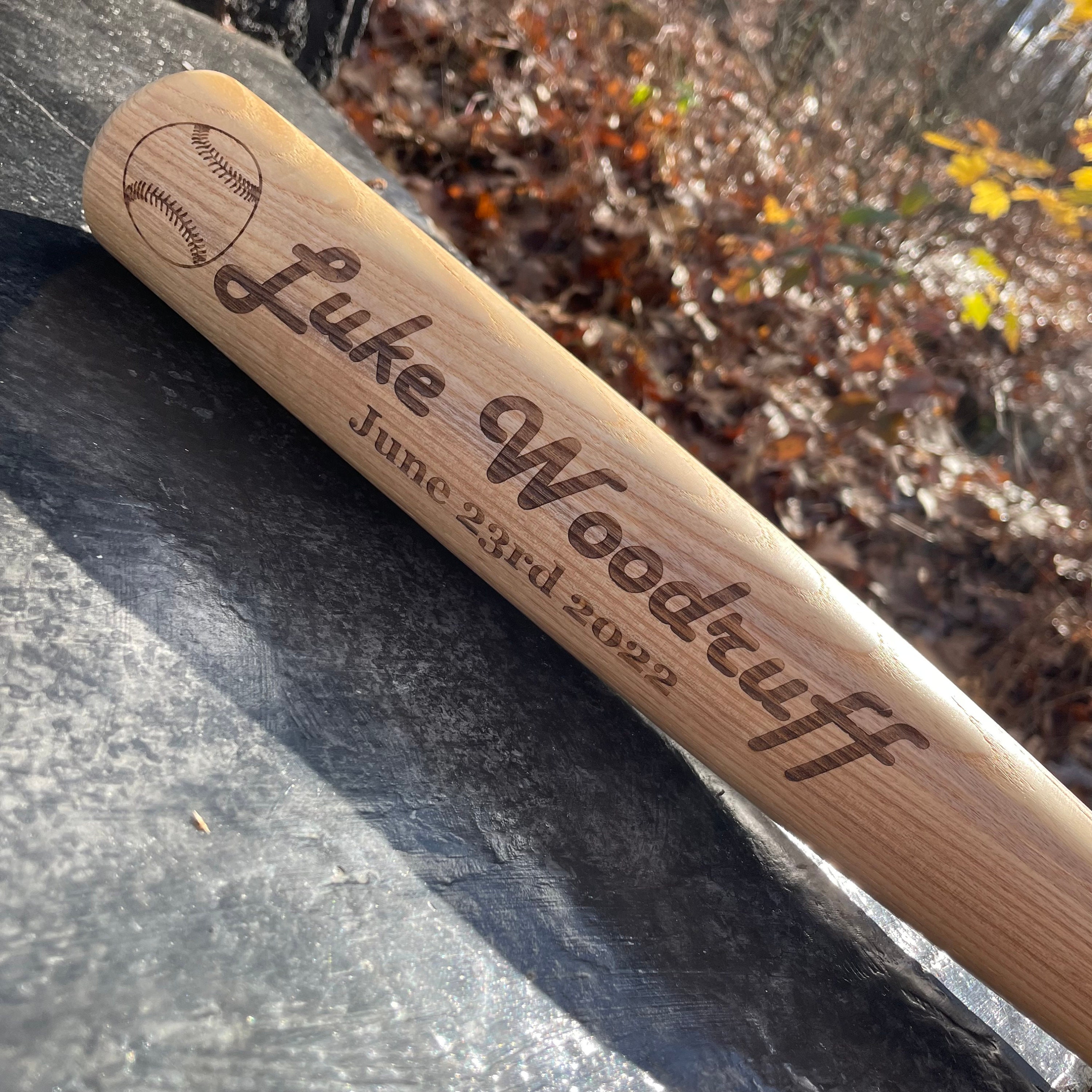 Personalized Wooden Engraved Full Size Baseball Bat - Etsy