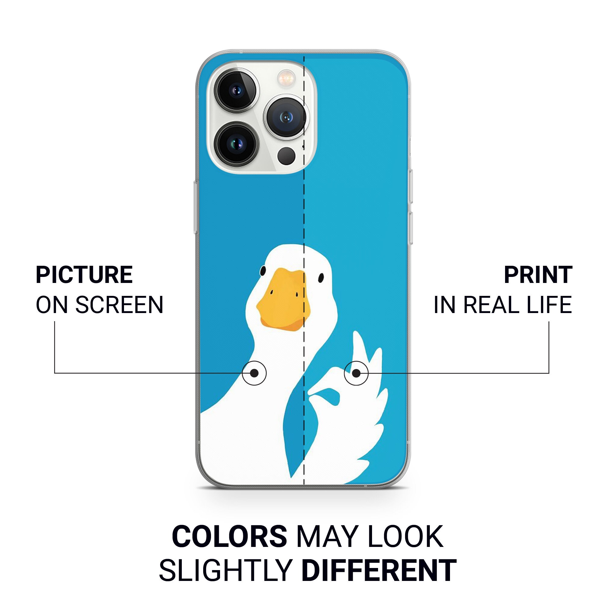 Funny Goose Phone Case Cute Duck Cover Fit for Iphone 14 - Etsy