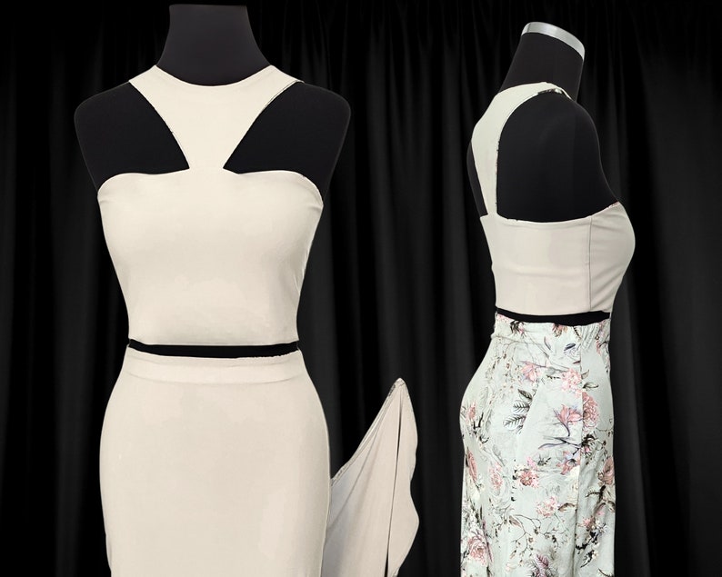 Elegant Gold Shoulder Cut-out Crop Top Lycra Tango Top, Stylish Summer ...