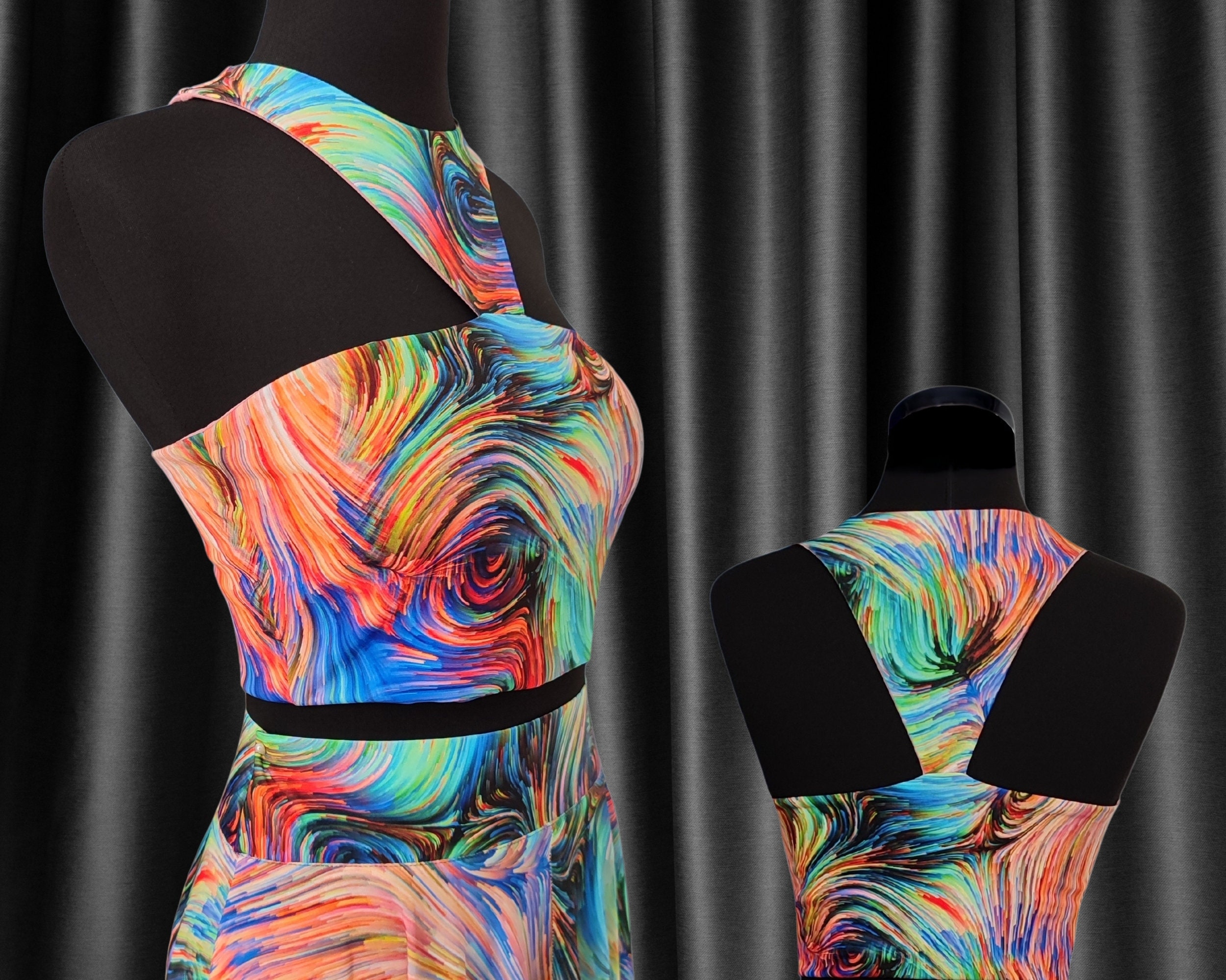 Elegant Gold Shoulder Cut-out Crop Top Lycra Tango Top, Stylish Summer ...