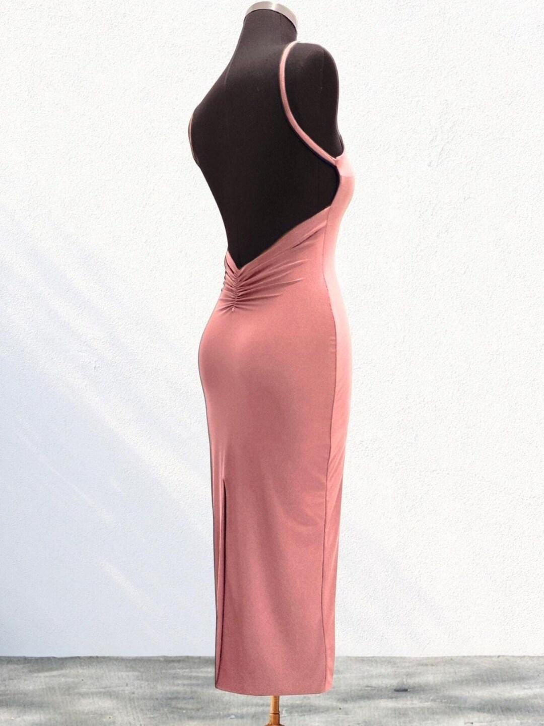 Pink Tango Dress, Milonga Dress, Tangokleid, Evening Backless Blush ...