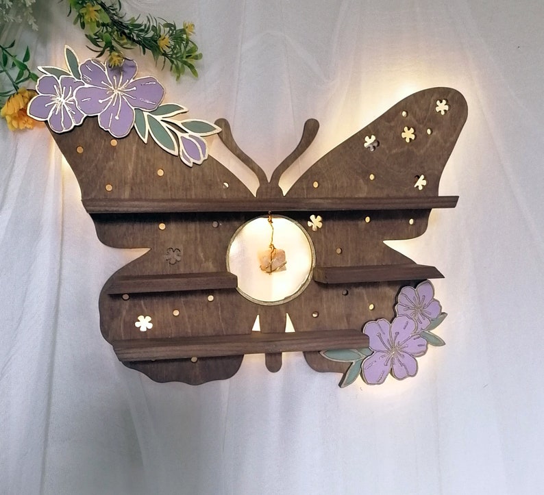 Butterfly Shelf Moth Shelf Crystal Shelf Handmade Geometric - Etsy