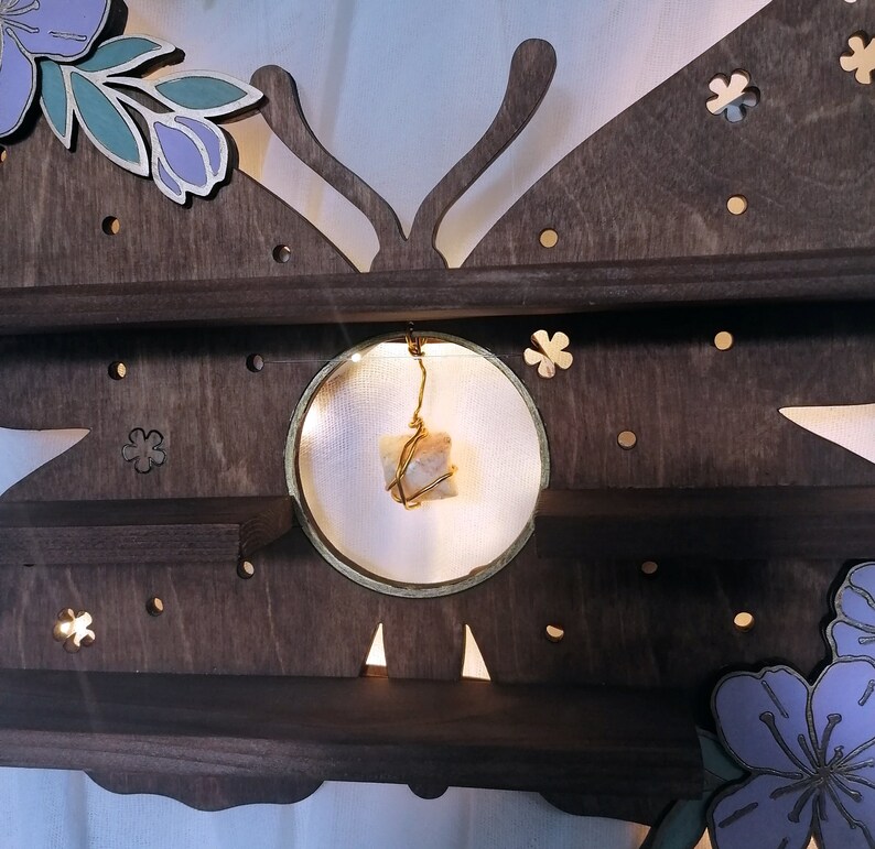 Butterfly Shelf Moth Shelf Crystal Shelf Handmade Geometric - Etsy
