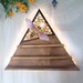 Golden Moth Shelf, Moon Shelf, Crystal Shelf, Handmade Geometric Shelf ...