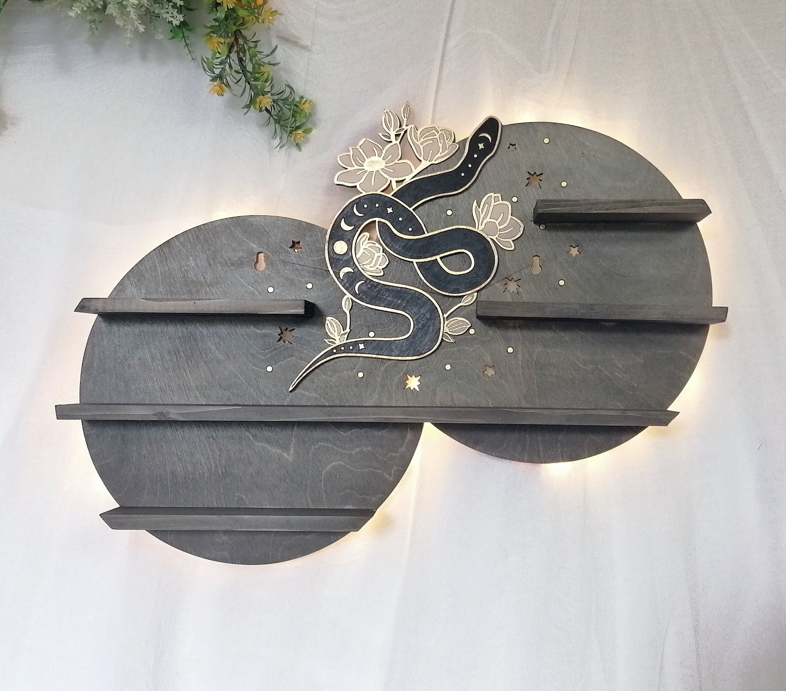 Snake Shelf Snake Double Shelf Crystal Shelf Handmade - Etsy